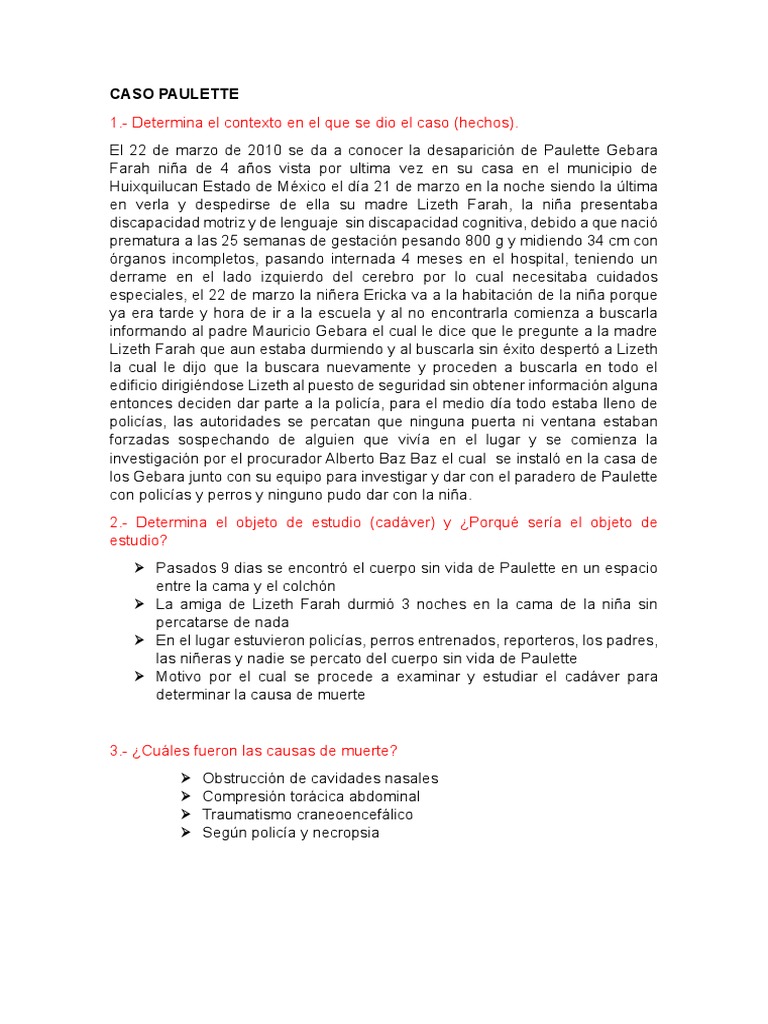 CASO PAULETTE GEBARA FARAH | PDF