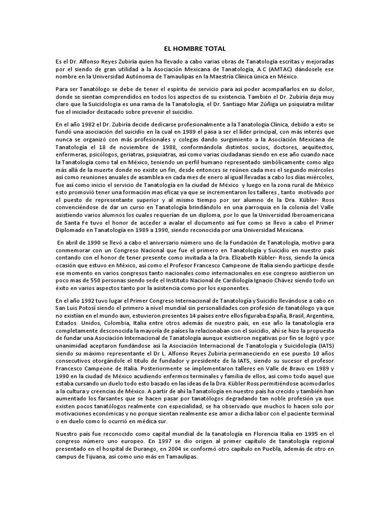 El Hombre Total Y La Historia De Las Iats 5 Ideas Video Pdf