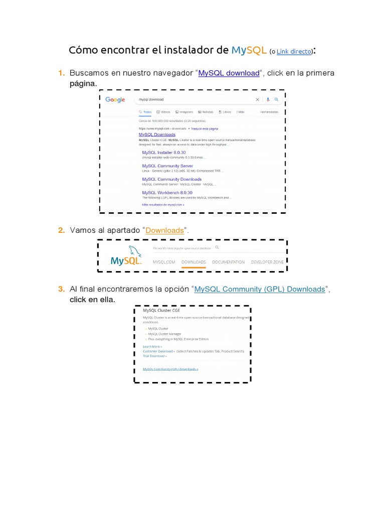 Descargar e Instalar MySQL | PDF | Informática | Tecnología