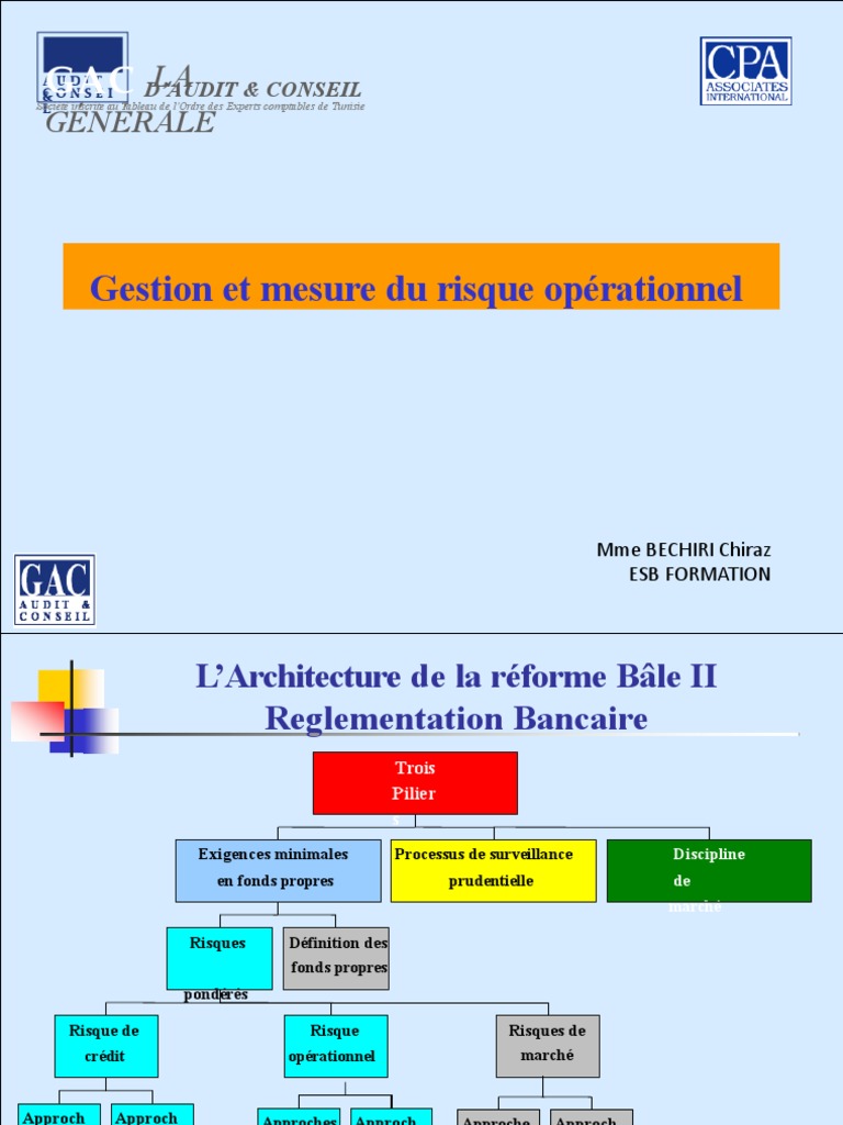 RISQUE OPERATIONNEL ESB avec modifié | PDF | Risque opérationnel | Banques