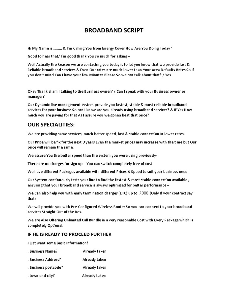 Broadband Script-1 | PDF | Computing | Information And Communications Technology