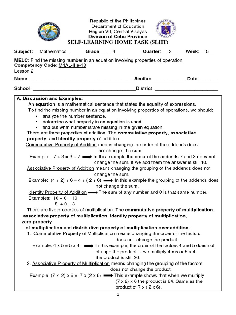 Math4SLHTQ3Wk 5 M4AL IIIe 13 | PDF