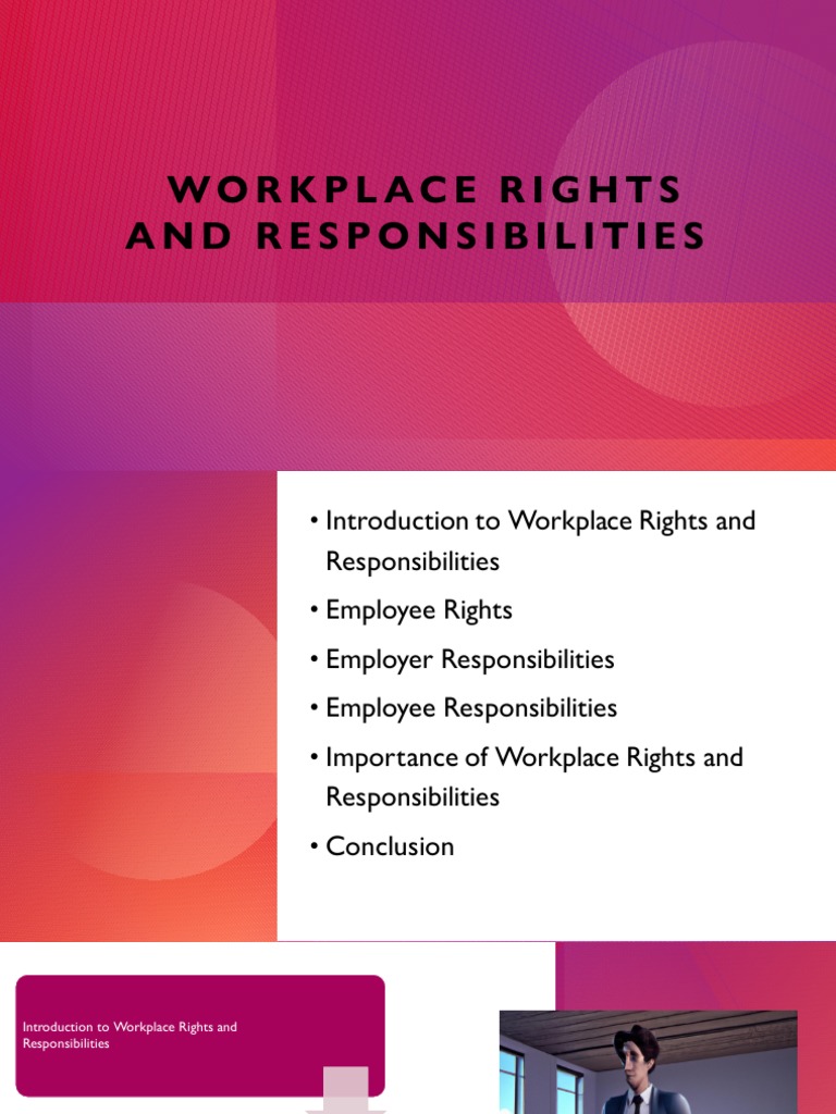 Workplace Rights and Responsibilities | PDF | Employment | Labour Law