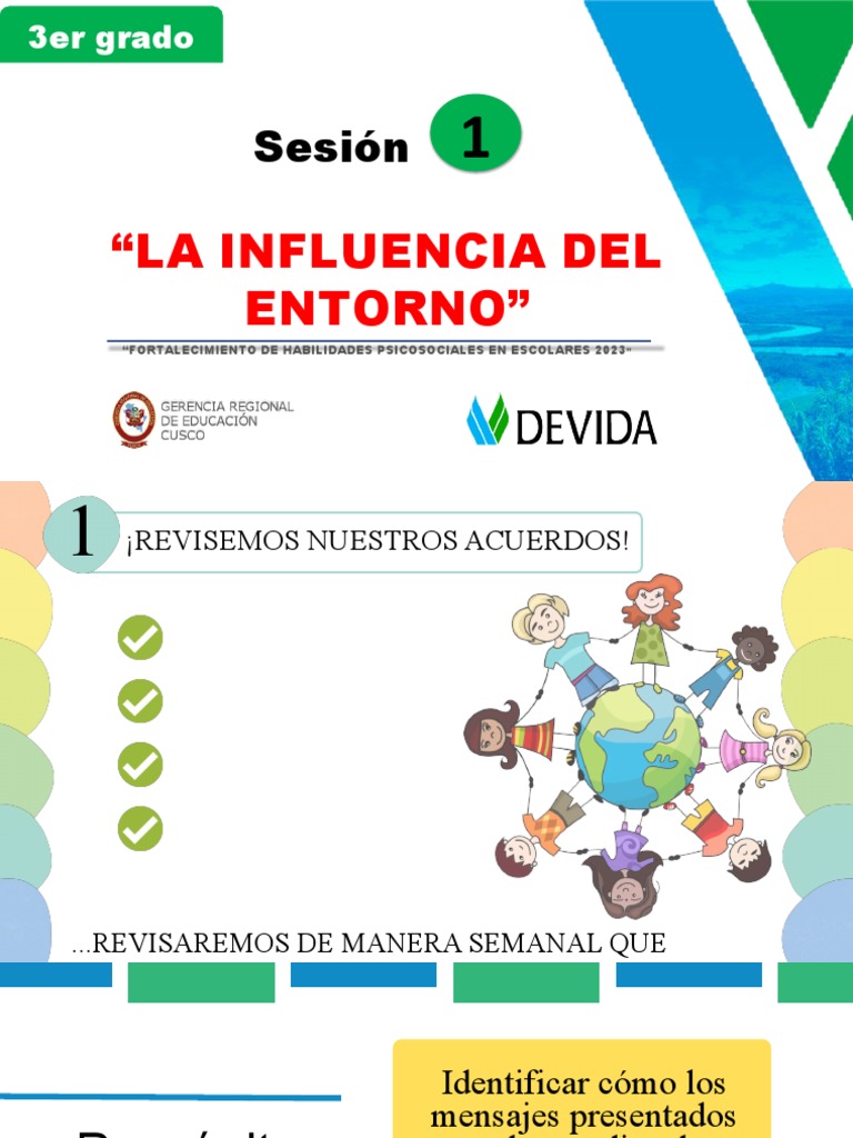 Sesión 1 - La Influencia Del Entorno (3ro) (4) | PDF
