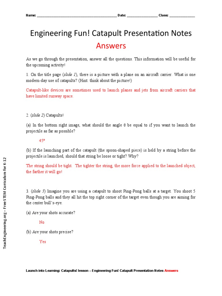 Cub Catapult Lesson01 Catapult Presentation Notesas | PDF | Military ...