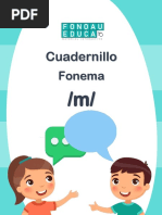 Cuadernillo Fonema M | PDF | Fonología | Fonética