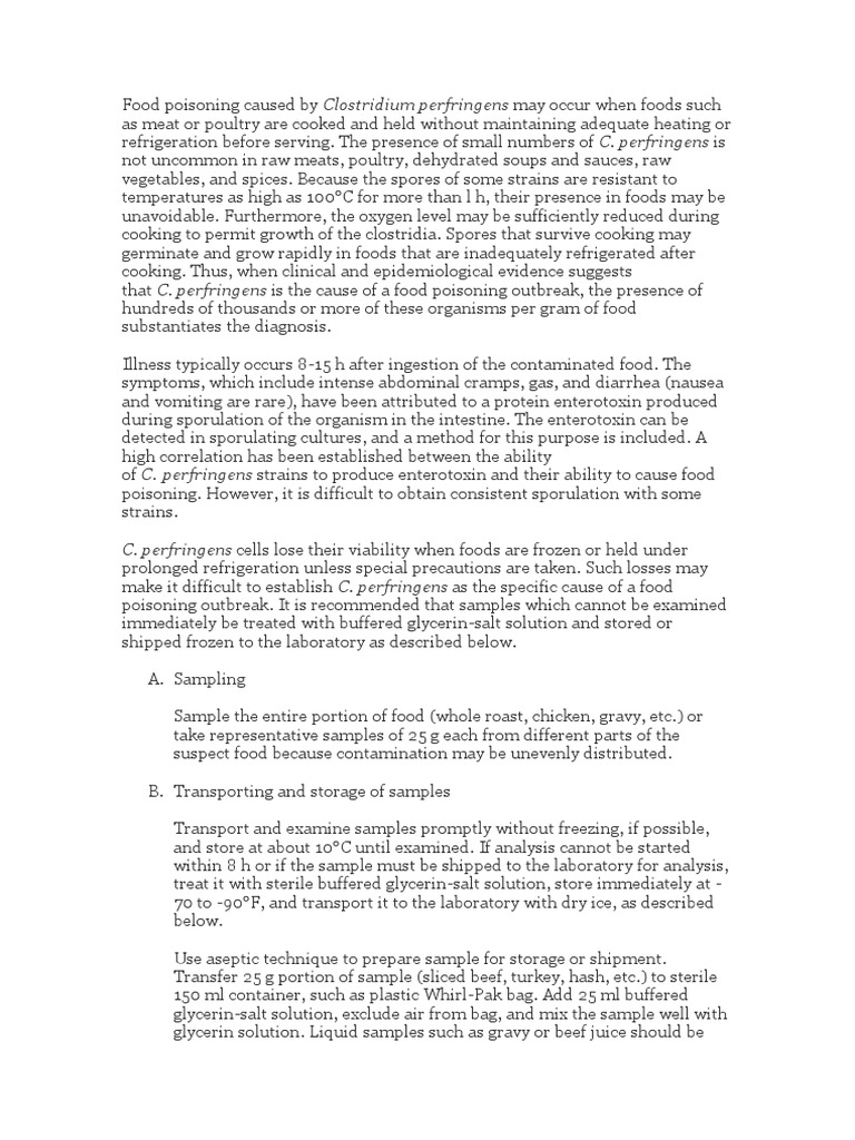 FDA-BAM Online 8th Ed. Rev. A - 1998. January 2001. Chapter 16, Items C ...