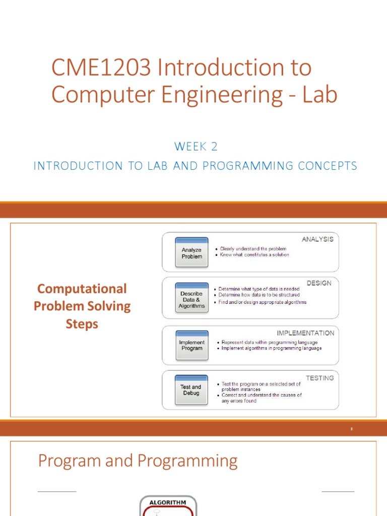 Week 02 - Introduction To LAB and Programming Concepts | PDF ... Week 02 - Introduction To LAB and Programming Concepts | PDF ...