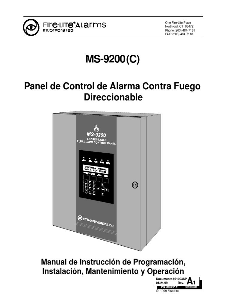 Manual de Instalación MS-9200 | PDF | Ingenieria Eléctrica | Electricidad