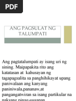 0601 - Kahulugan, Layunin, at Gamit NG Talumpati | PDF
