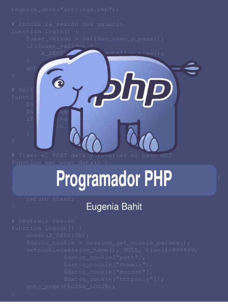 Programador PHP - Eugenia Bahit | PDF Programador PHP - Eugenia Bahit | PDF
