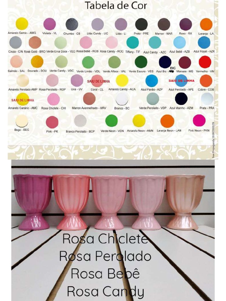 01 Tabela Referência de Cores | PDF