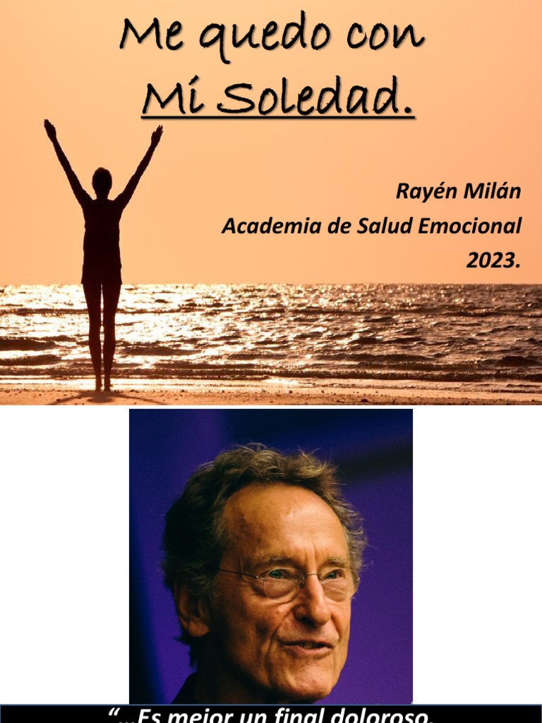 Me Quedo Con Mi Soledad 2023 | PDF | Amor | Las emociones