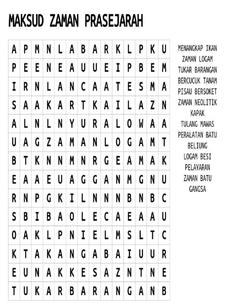 CARI PERKATAAN TERSEMBUNYI | PDF