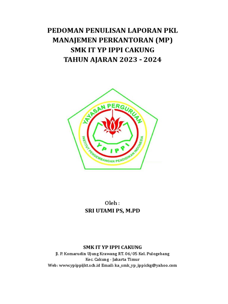 Pedoman Penulisan Laporan Prakerin MP 2023 - 2024 | PDF