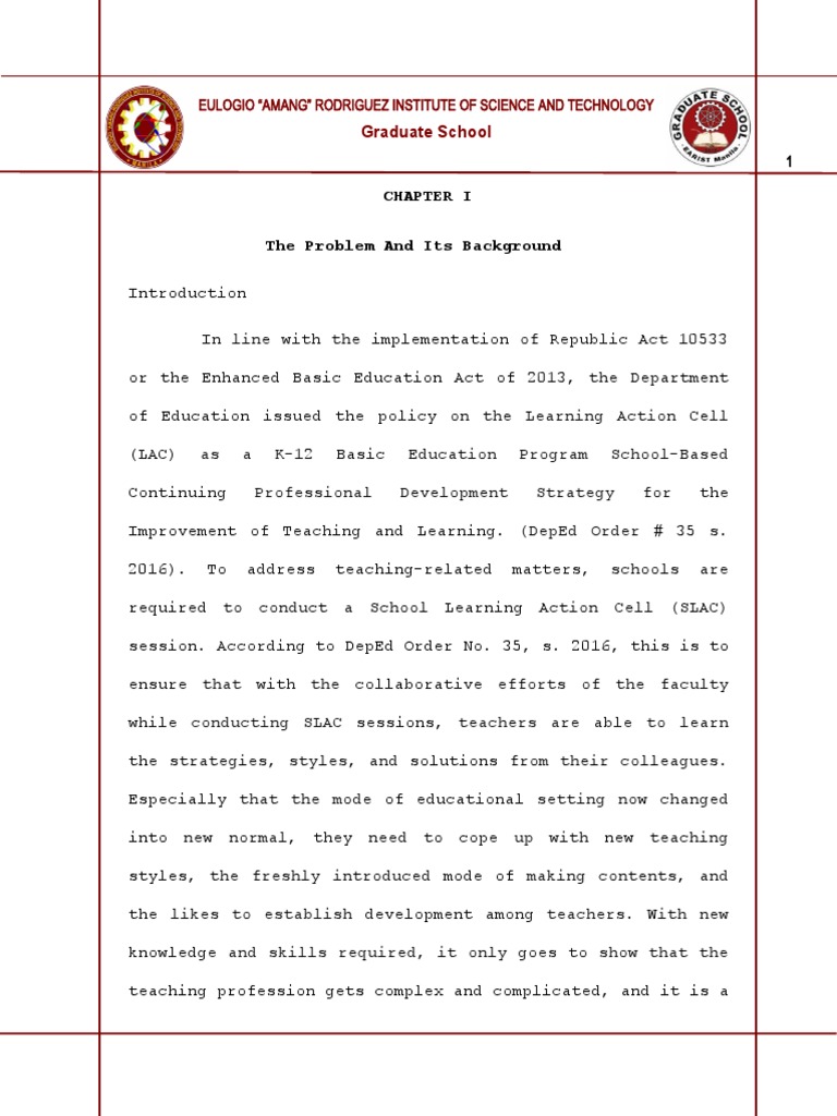 Impact of SLAC on Teacher Development | PDF | Career & Growth