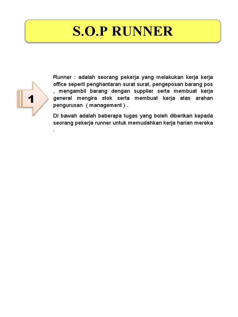Sop Runner | PDF