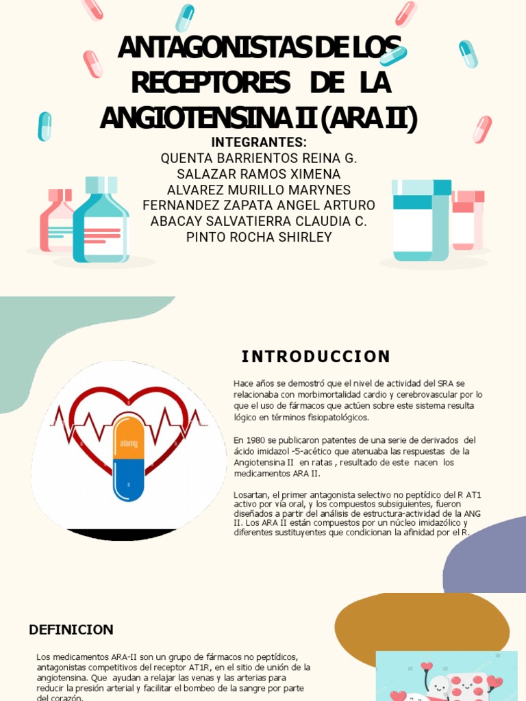 ARA II | PDF | Angiotensina | Farmacocinética