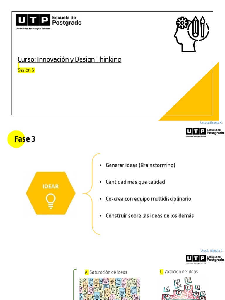 Innovación y Design Thinking - Sesión 6 | PDF