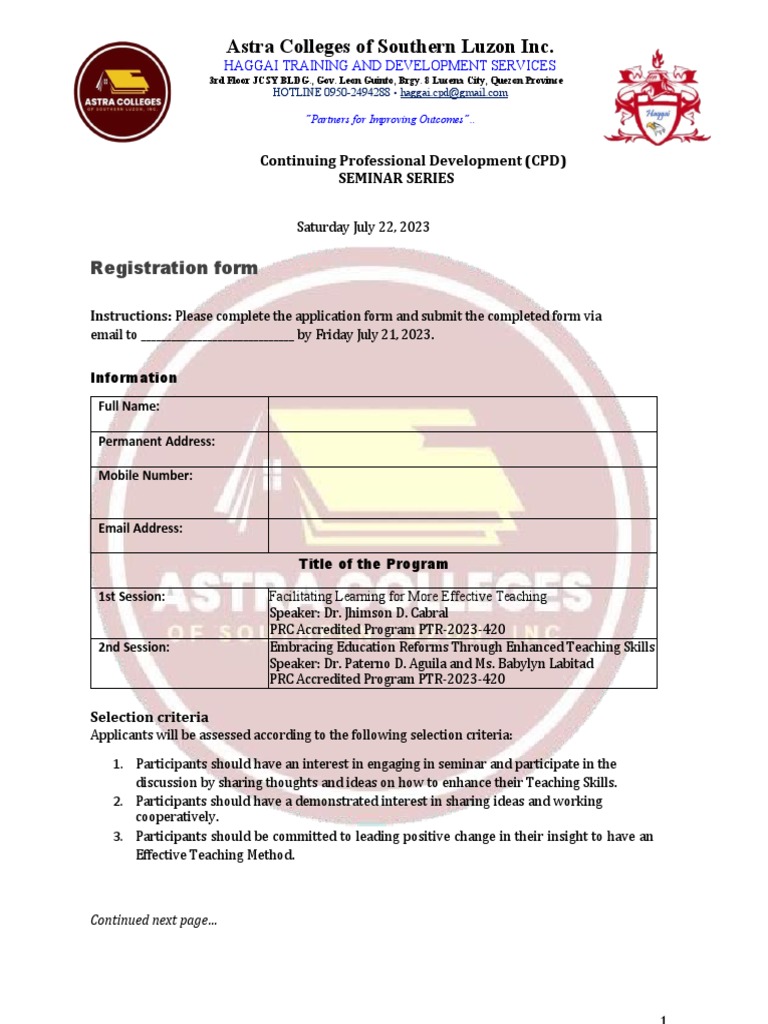 Registration-Form-Seminar-July-22-2023 | PDF