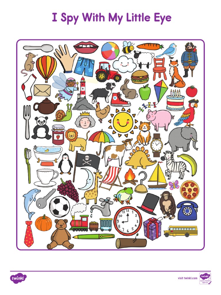 Color I Spy With My Little Eye Activity | PDF | Young Adult