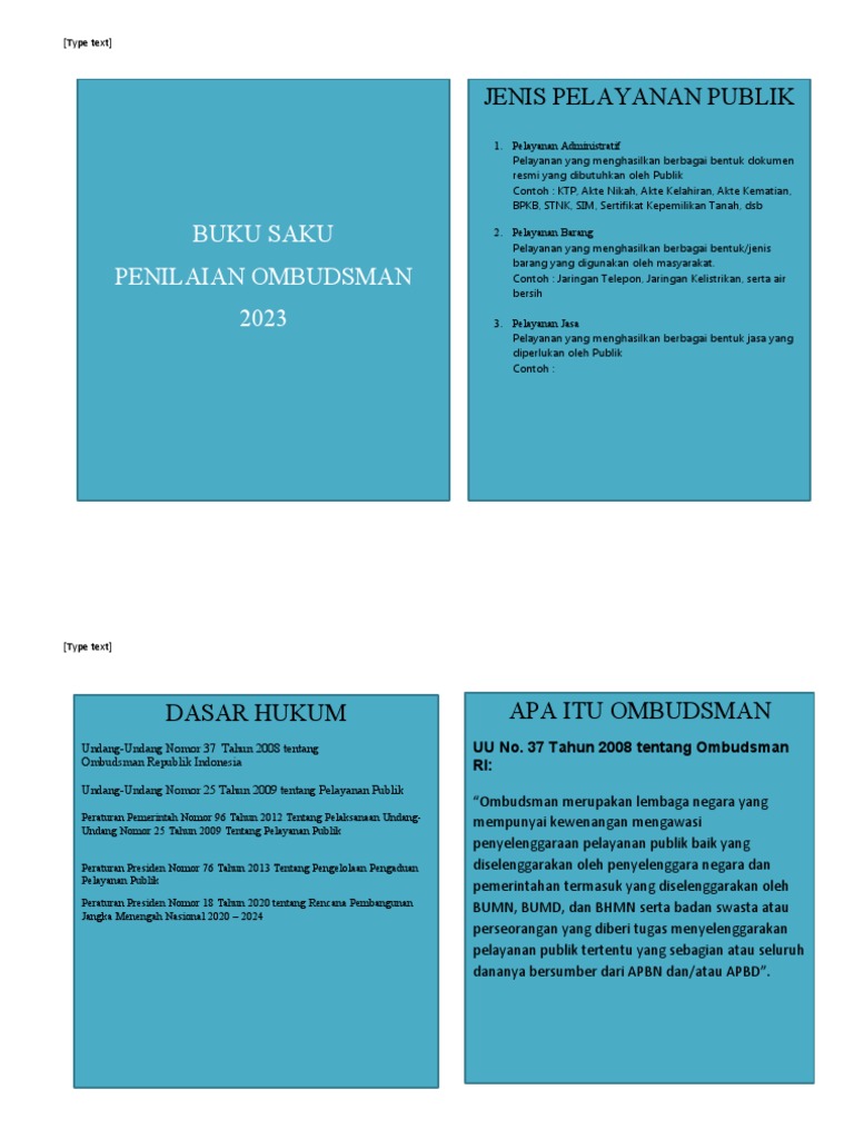 Buku Saku Ombudsman | PDF
