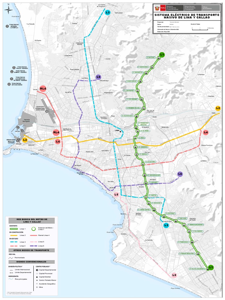 Anexo - Mapa Del Sistema Eléctrico de Transporte Masivo de Lima y ...