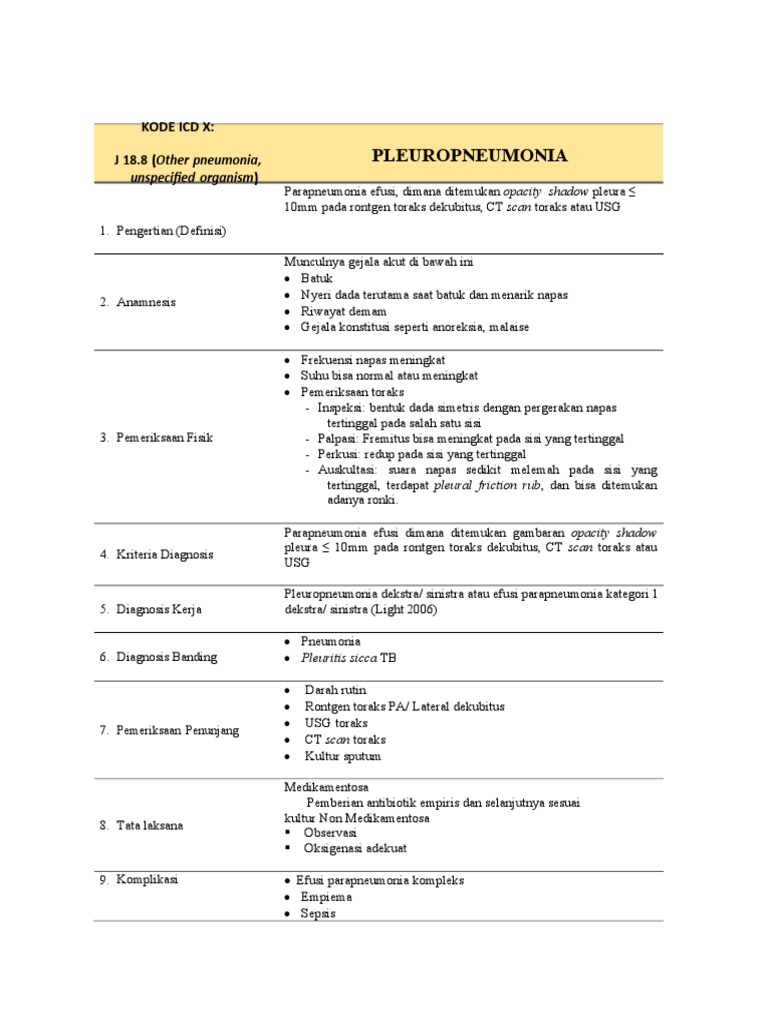 Pleuropneumonia PDPI | PDF