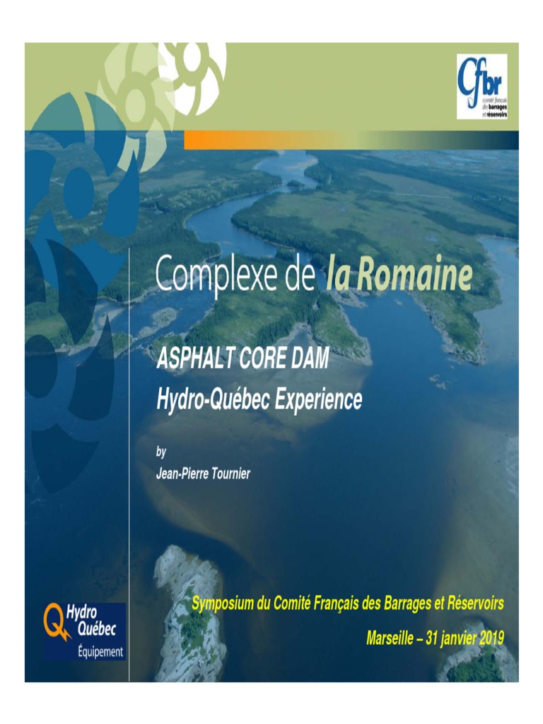 Asphalt Core Dam Experience In Aced Pdf