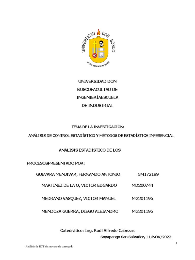 Proyecto AEP | PDF | Estadísticas | Calidad (comercial)