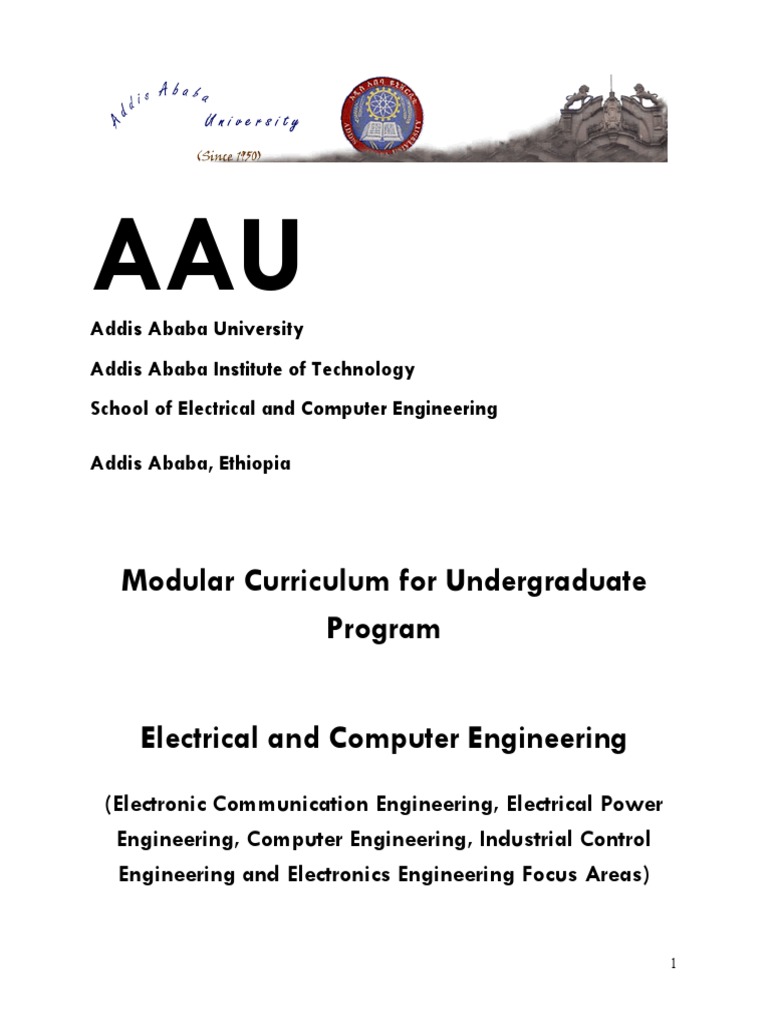 Electrical Engineering Curriculum AAiT | PDF | Engineering | Electrical Engineering