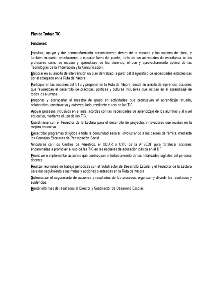 Plan Anual de Trabajo Computación | PDF | Software de la aplicacion | Microsoft PowerPoint