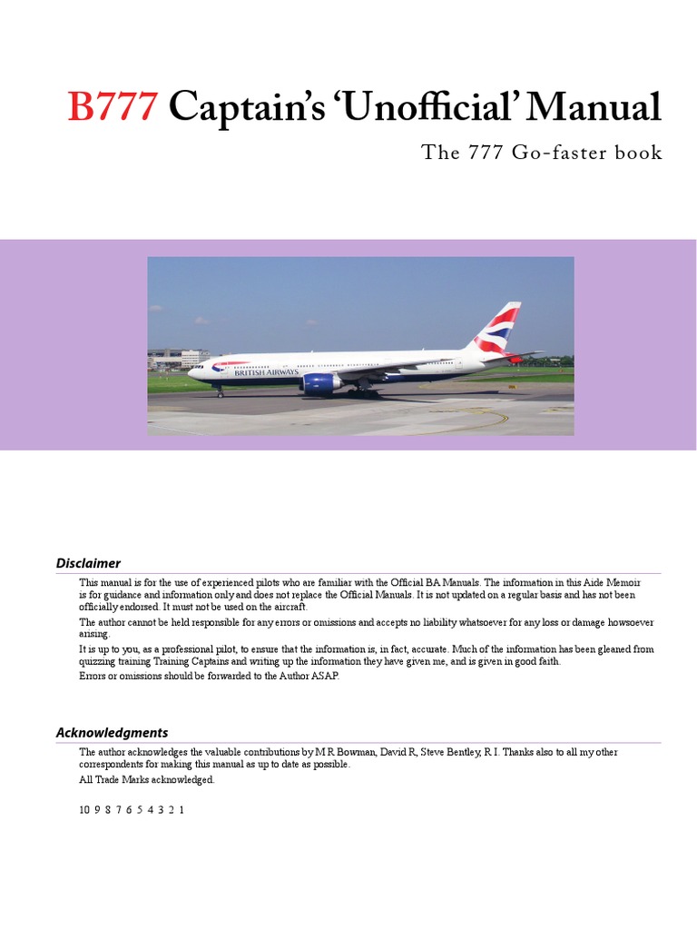 777 BA Captains | PDF