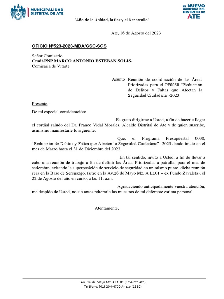 Oficio | PDF | Gobierno