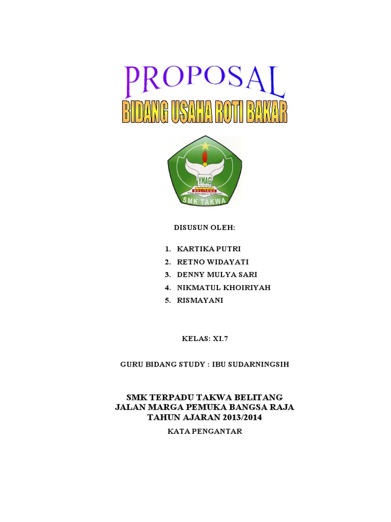 Proposal Usaha Roti Bakar | PDF