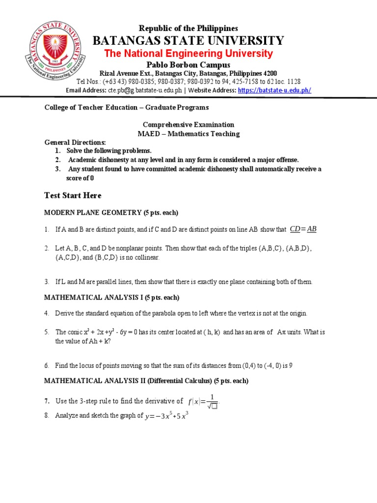 MAED Mathematics Teaching | PDF