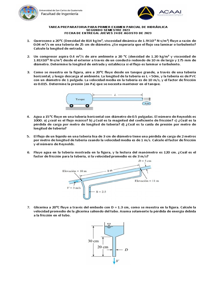 Tarea Preparatoria para Primer Examen Parcial 2do Sem 2023 | PDF