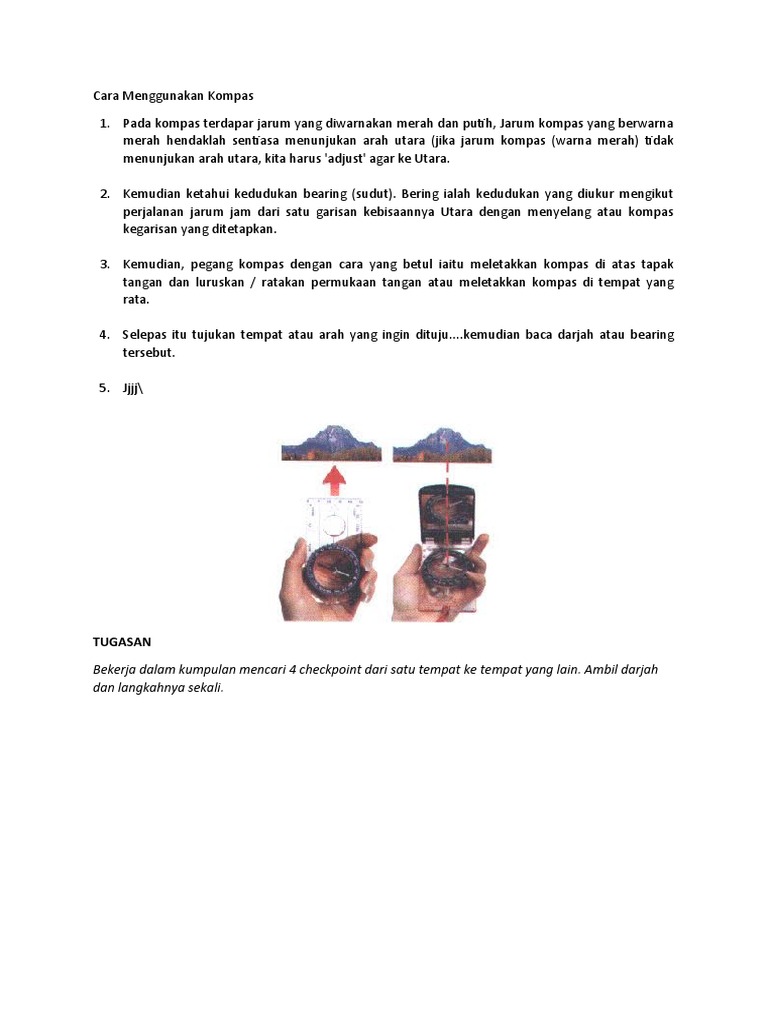 Cara Menggunakan Kompas | PDF