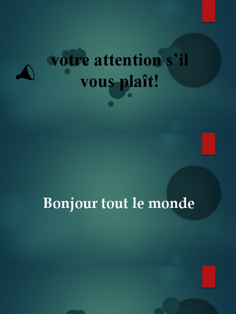 Votre Attention S'il Vous Plaît! | PDF | Mode de vie