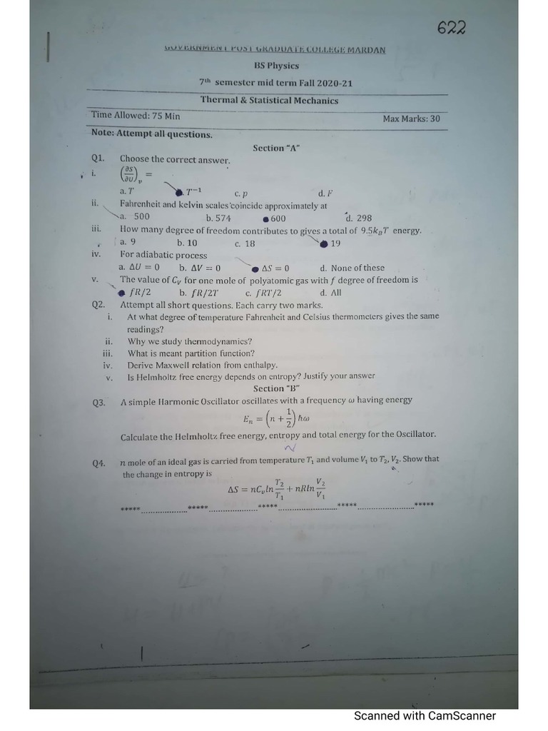 Past Papers 7th | PDF