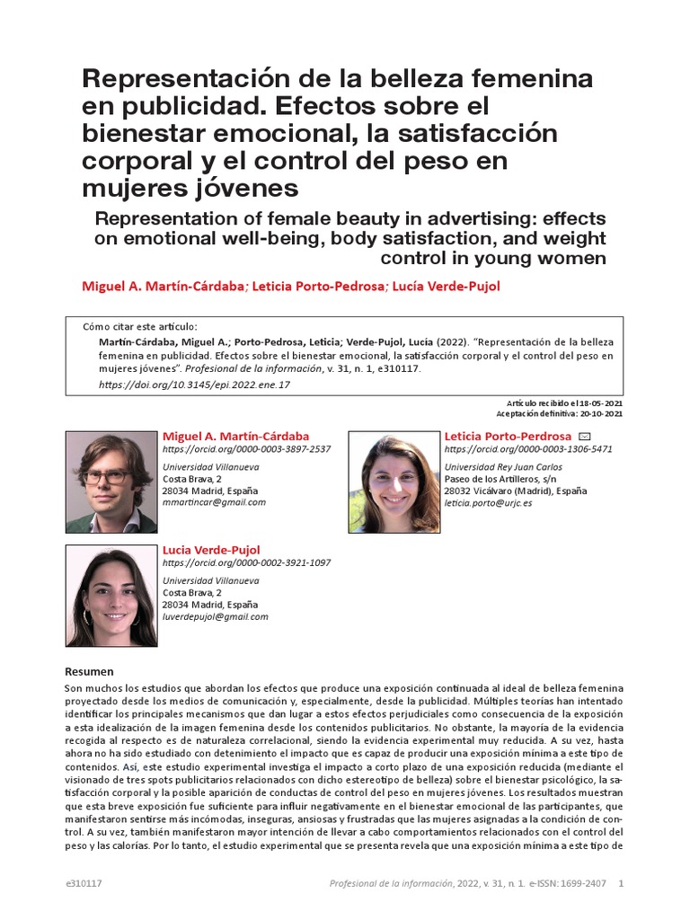 Sobre Belleza Femenina | PDF