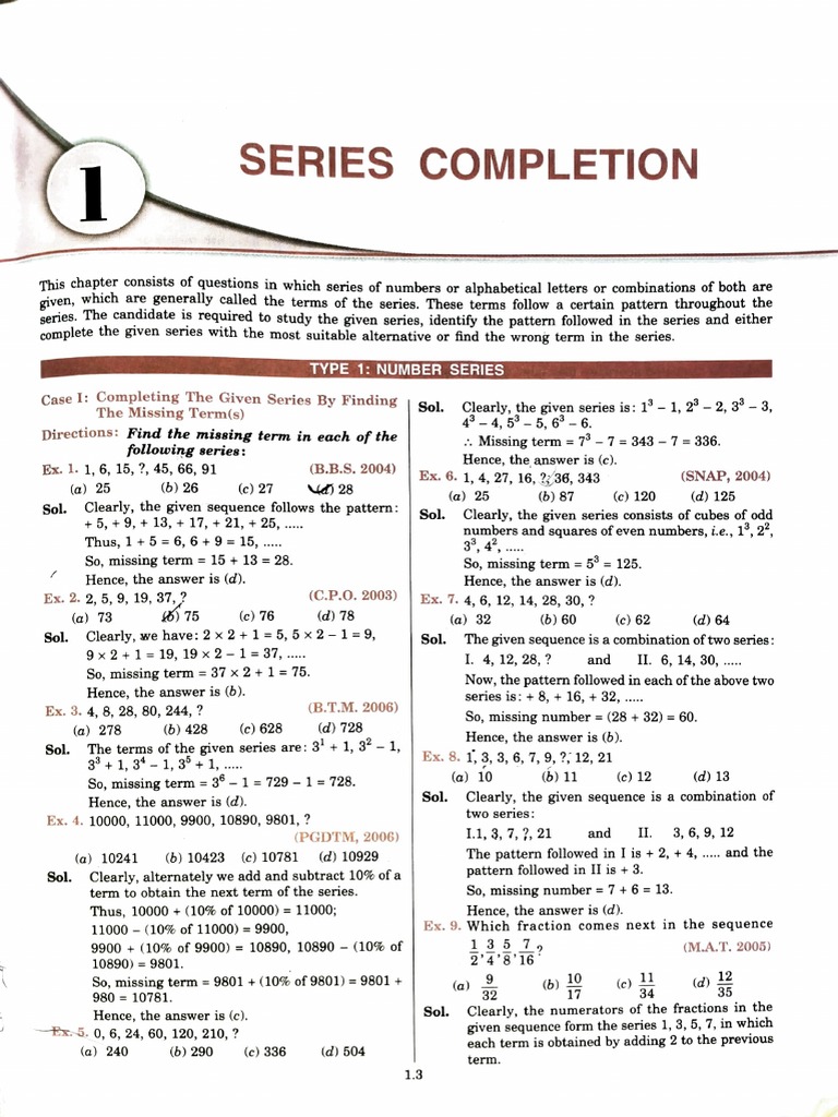 Number and Letter Series Patterns | PDF | Arithmetic | Algebra