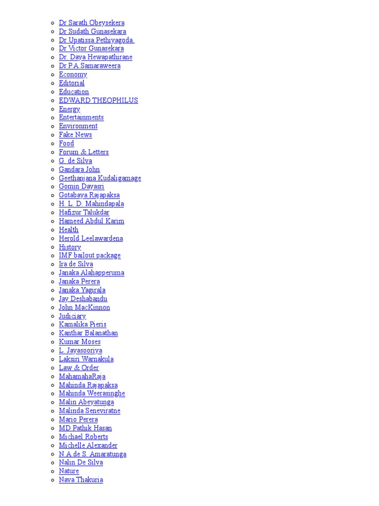 Pages From LankaWeb - How The UNP Gave Birth To Underworld - Rapist Gonawala Sunil Dies Under A ...