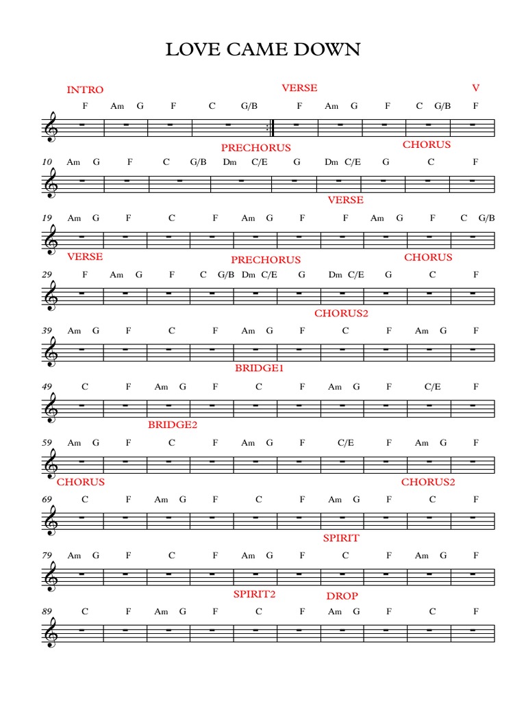 Love Came Down | PDF | Song Structure | Music Theory