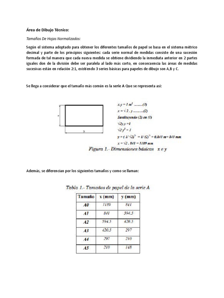 Área de Dibujo Técnico | PDF