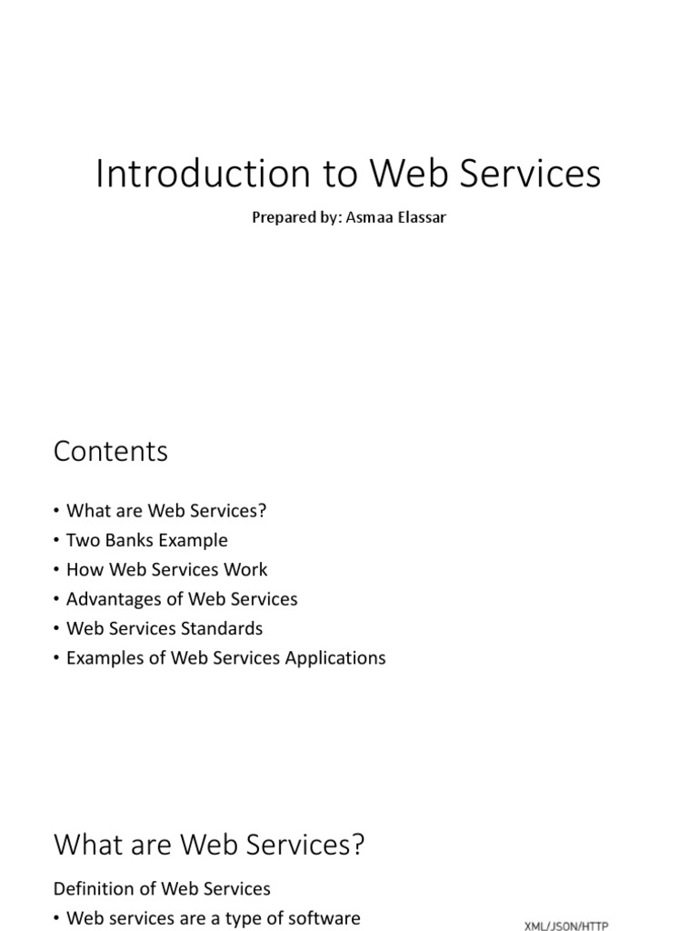 Lect01 - Introduction To Web Services | PDF | Web Service | Soap