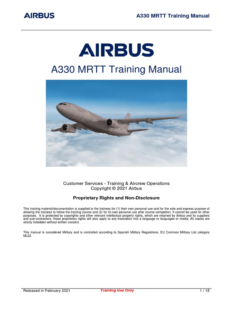 A330 MRTT ATA 21 L1 - TM - Issue 2 | PDF | Cockpit | Air Conditioning