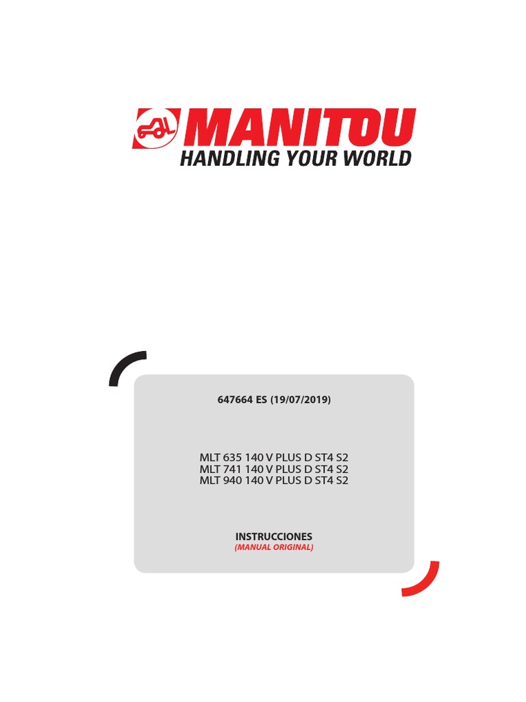 Manual Operario MLT 940 - 140 | PDF
