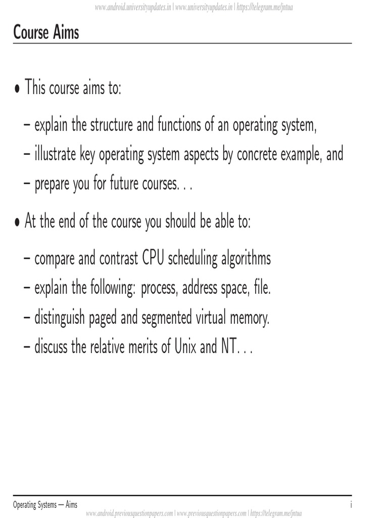 JNTUA Operating Systems - PPT Notes - R20 | PDF | Process (Computing ... JNTUA Operating Systems - PPT Notes - R20 | PDF | Process (Computing ...