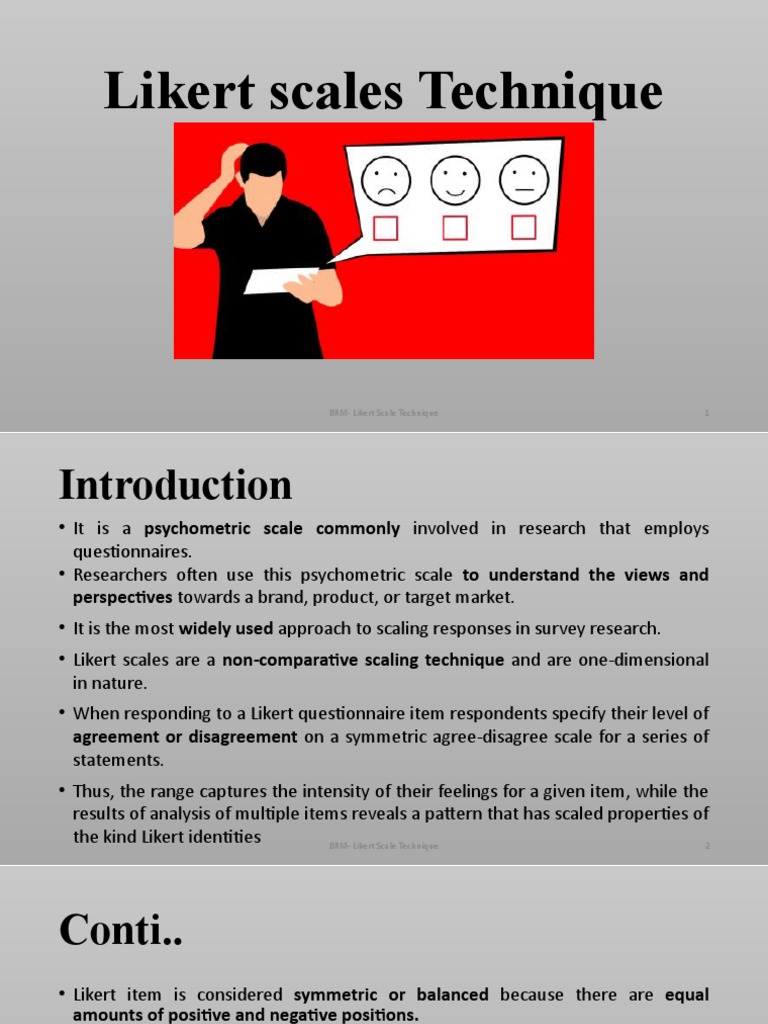 Understanding Likert Scale Techniques | PDF | Likert Scale | Psychometrics